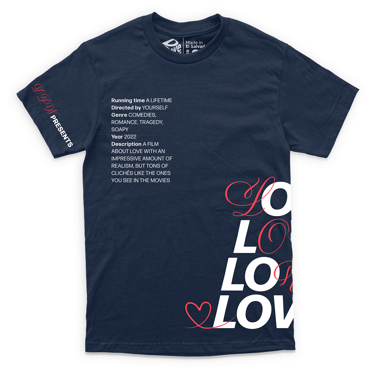 LOVE ON FILM TSHIRT - Dale Pues Wear
